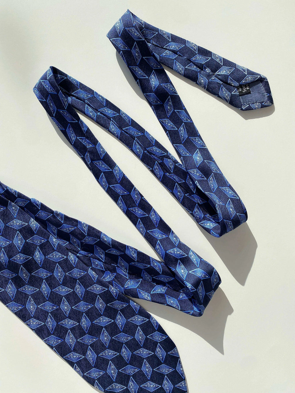 Vintage Derby Printed Silk Tie - Vintage Accessories - Men's
